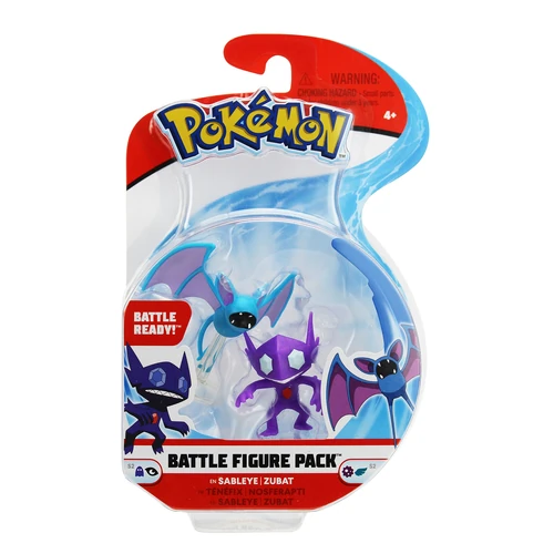 2" & 3" Battle Figure Pack: Wave 2 - Sableye & Zubat | Jazwares Pokemon ...