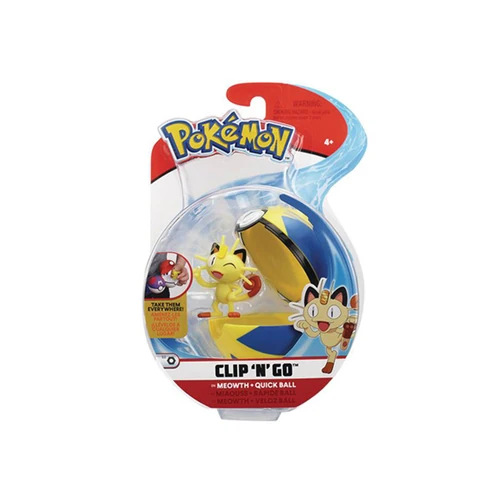 Clip 'N' Go: Wave 2 - Meowth | Jazwares Pokemon Figure Wiki | Fandom