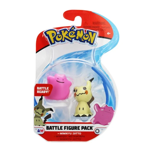 2" & 3" Battle Figure Pack: Wave 2 - Mimikyu & Ditto | Jazwares Pokemon ...