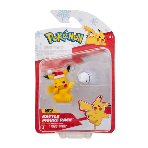 2" Holiday Battle Figure Pack: Wave 14 - Pikachu & Snom | Jazwares ...