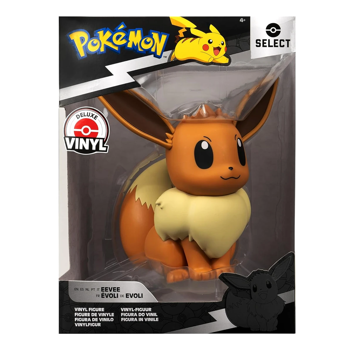 8" Select Deluxe Vinyl Figure: Wave 3 - Eevee | Jazwares Pokemon Figure ...