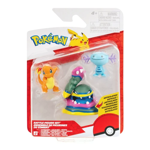 2" & 3" Battle Figure Set: Wave 28 - Charmander, Wooper & Alolan Muk ...