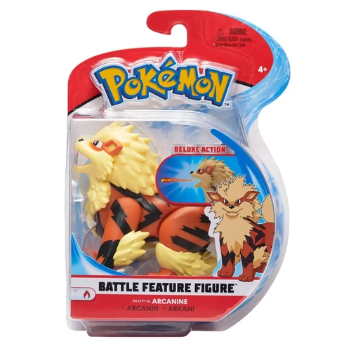4.5" Battle Feature Figure: Wave 7 - Arcanine | Jazwares Pokemon Figure ...