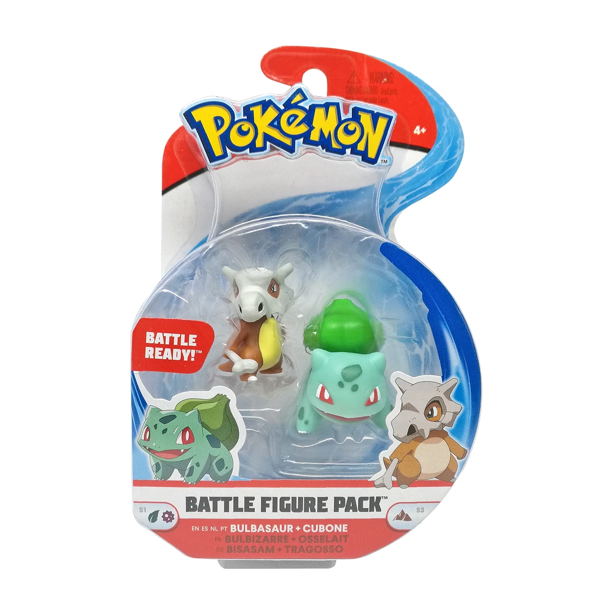 2" & 3" Battle Figure Pack: Wave 4 - Bulbasaur & Cubone | Jazwares ...