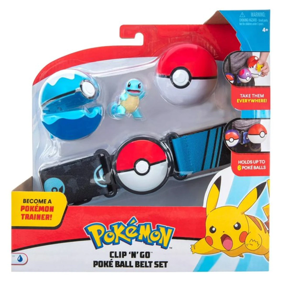 Clip 'N' Go Poké Ball Belt Set: Wave 7 - Squirtle | Jazwares Pokemon ...