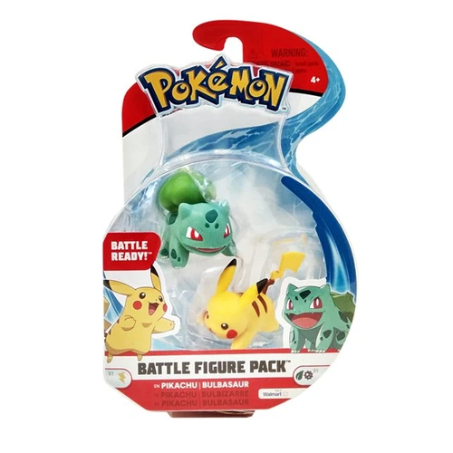 2" First Partner Kanto Battle Figure Pack: Wave 1 - Pikachu & Bulbasaur ...
