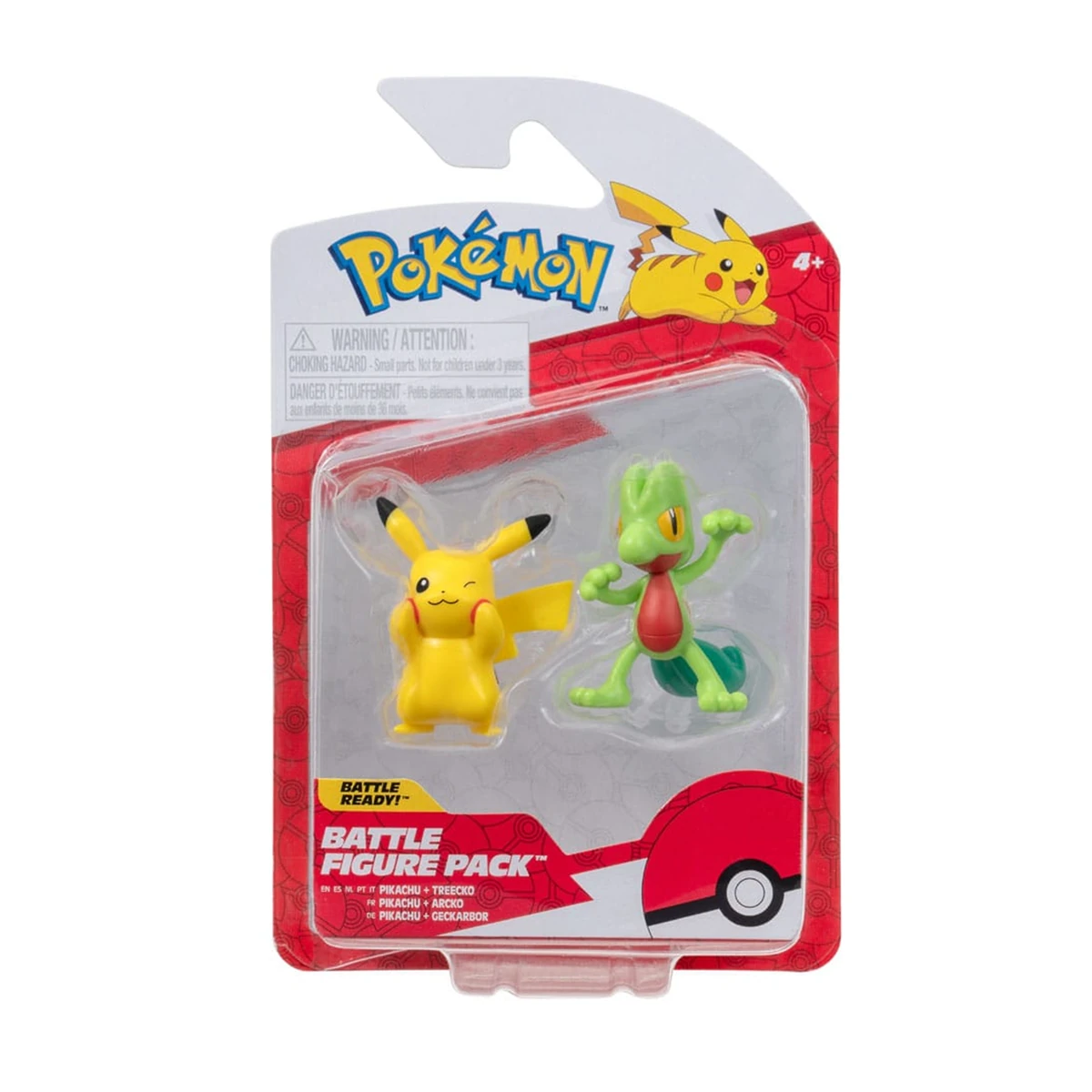2" First Partner Hoenn Battle Figure Pack: Wave 1 - Pikachu & Treecko ...