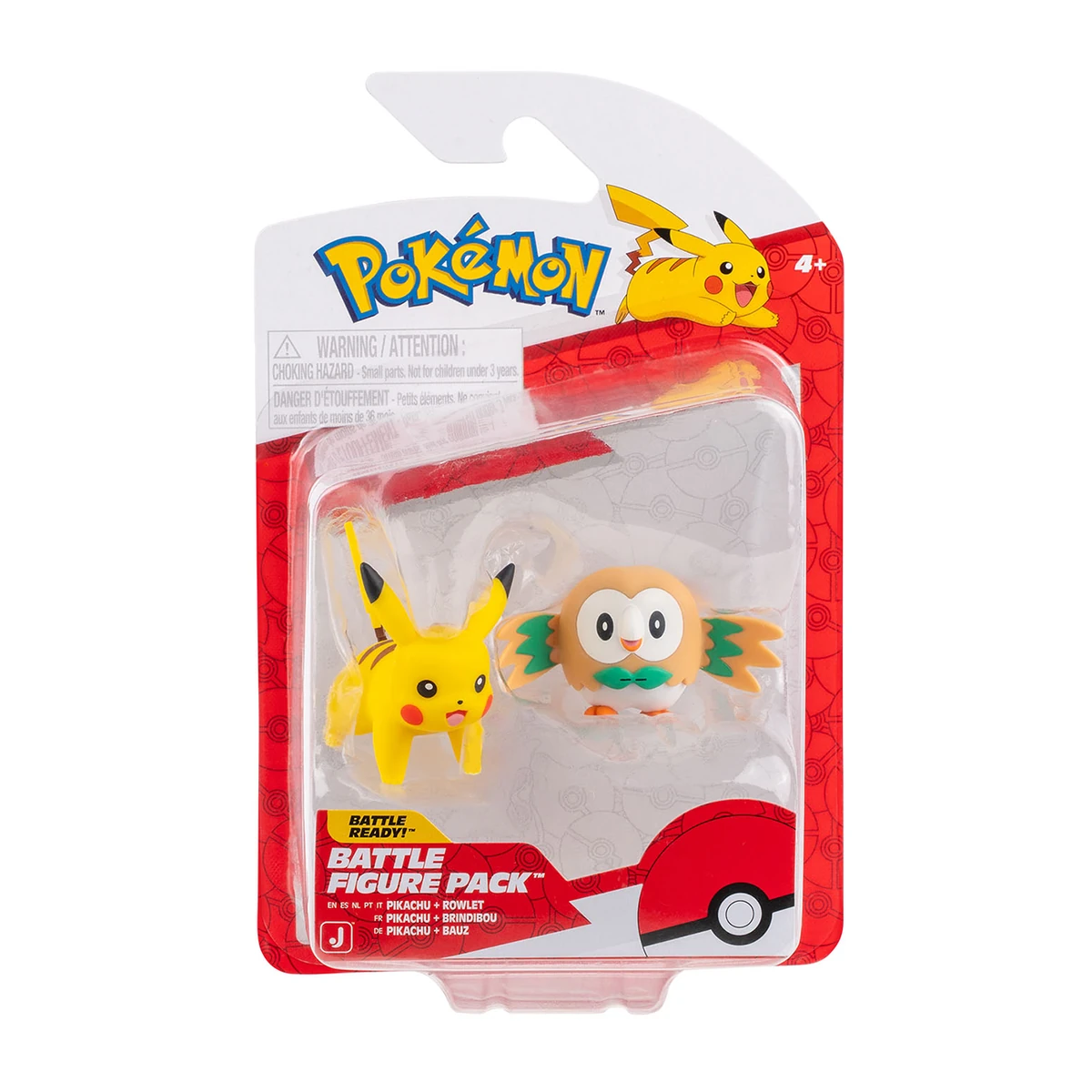 2" First Partner Alola Battle Figure Pack: Wave 1 - Pikachu & Rowlet ...