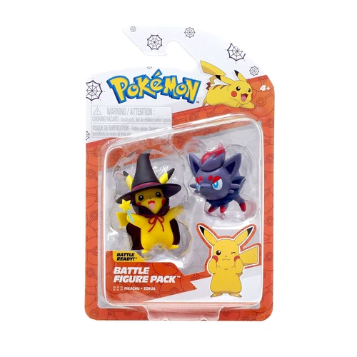 2" Holiday Battle Figure Pack: Wave 8 - Pikachu & Zorua | Jazwares ...