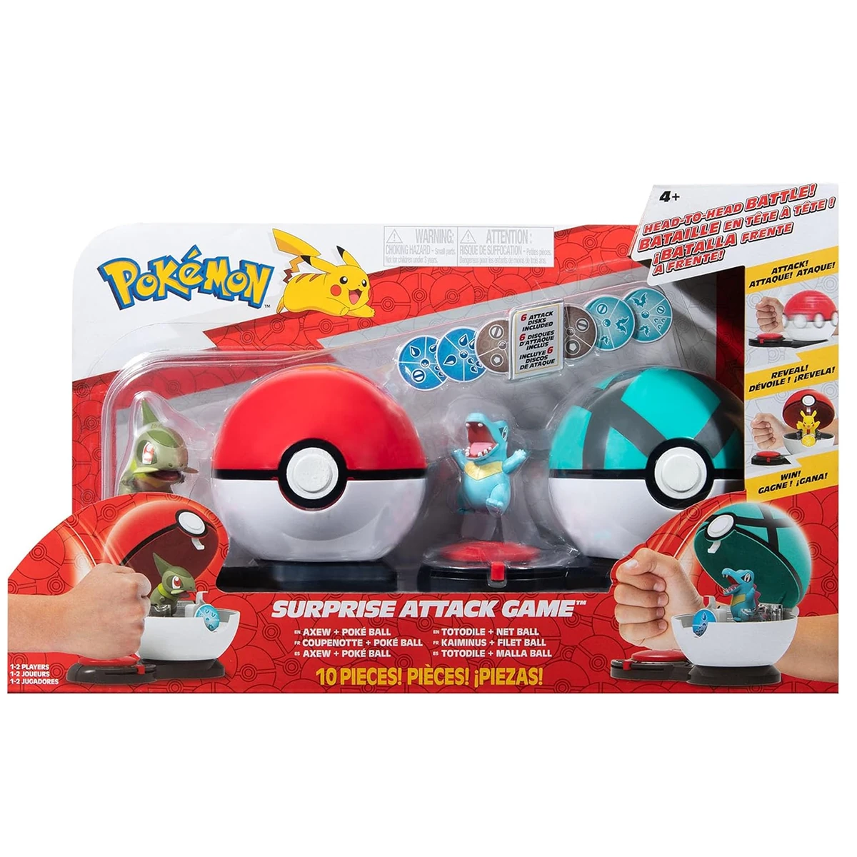 Surprise Attack Game Multi-Pack: Wave 3 - Axew & Totodile | Jazwares ...