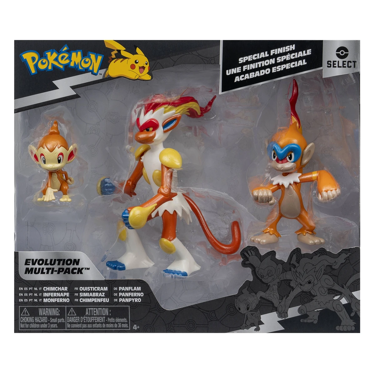 Select Evolution Multi-Pack: Chimchar Evolution Line | Jazwares Pokemon ...