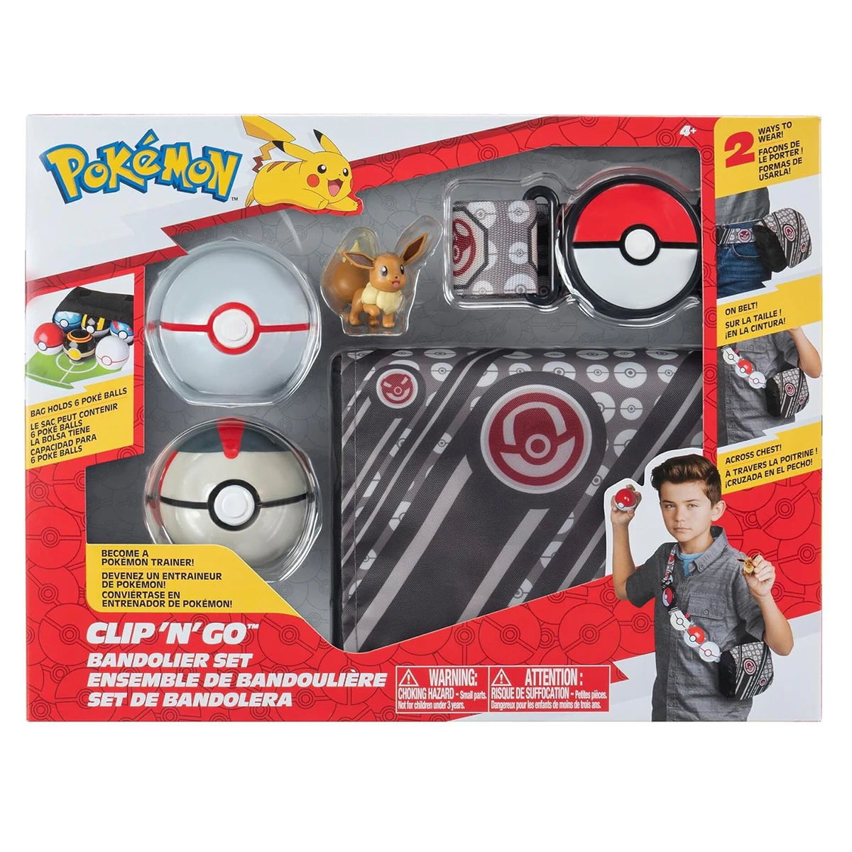 Clip 'N' Go Bandolier Set: Wave 4 - Eevee | Jazwares Pokemon Figure ...