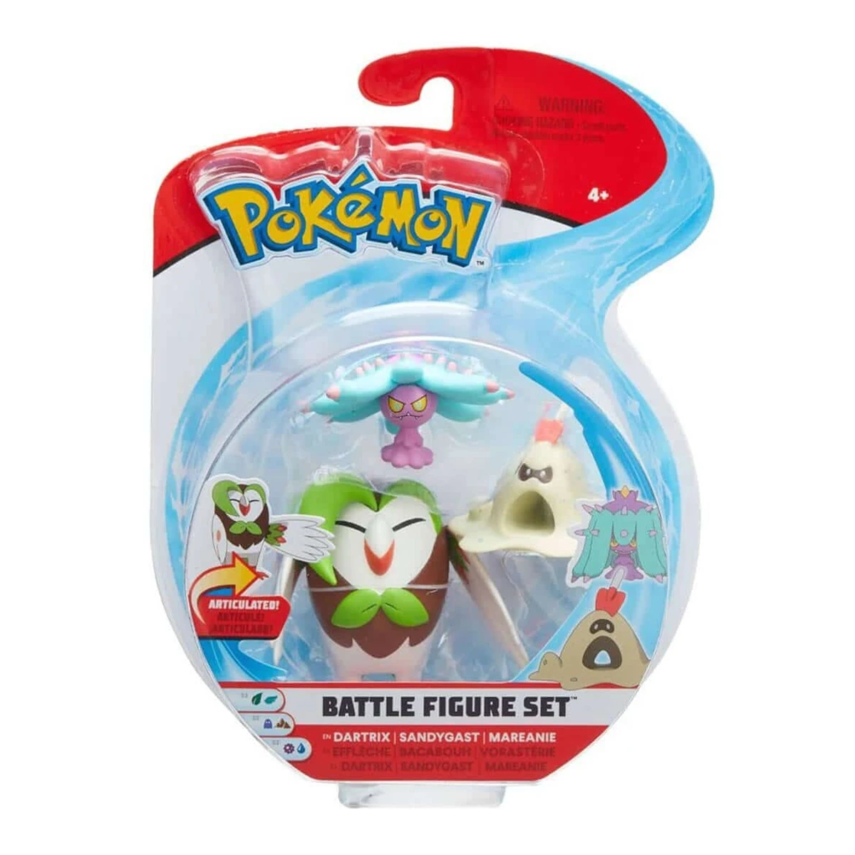 2" & 3" Battle Figure Set: Wave 2 - Sandygast, Mareanie & Dartrix ...
