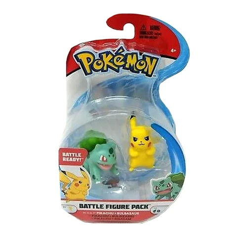 2" First Partner Kanto Battle Figure Pack: Wave 3 - Pikachu & Bulbasaur ...
