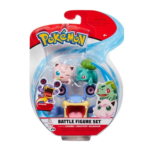 2" & 3" Battle Figure Set: Wave 3 - Jigglypuff, Bulbasaur & Loudred ...