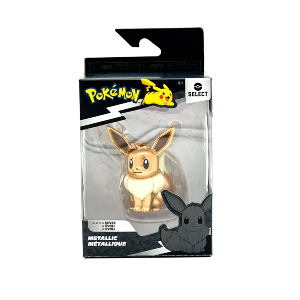 3" Select Metallic Figure: Wave 2 - Eevee | Jazwares Pokemon Figure ...