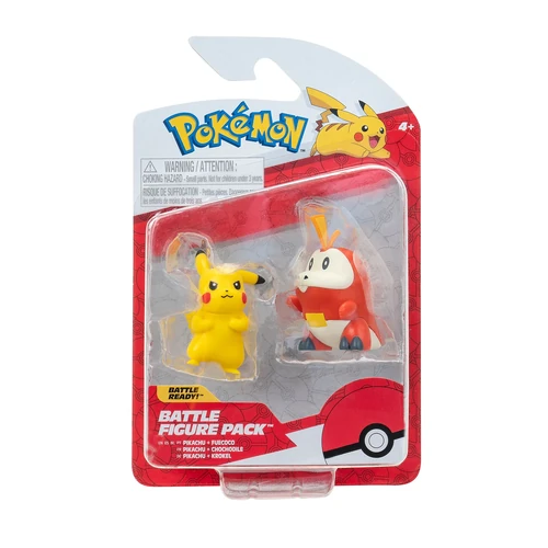 2" First Partner Paldea Battle Figure Pack: Wave 1 - Pikachu & Fuecoco ...