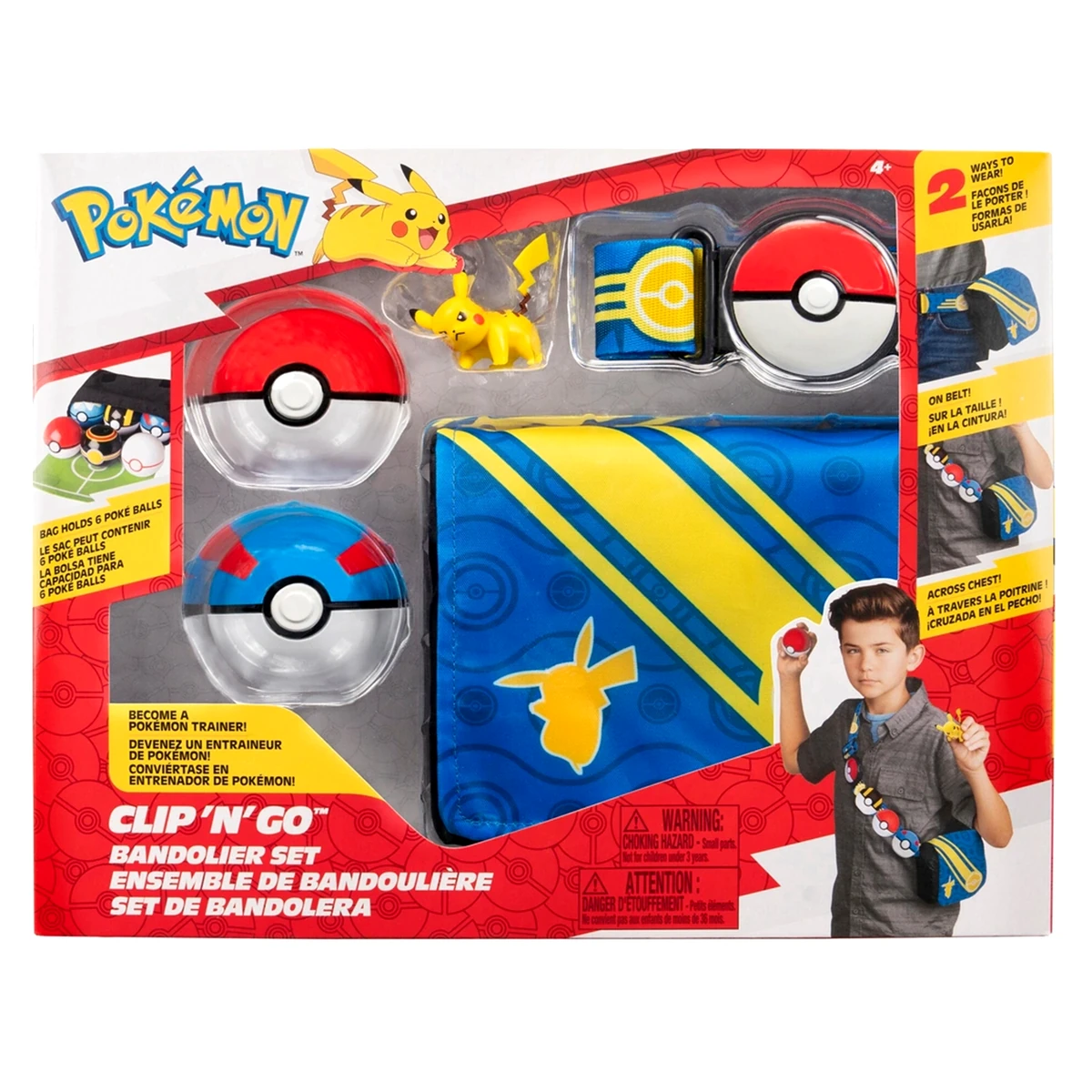 Clip 'N' Go Bandolier Set: Wave 5 - Pikachu | Jazwares Pokemon Figure ...