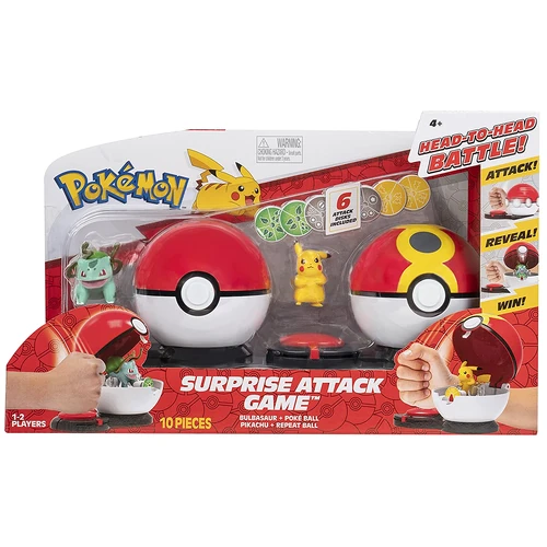 Surprise Attack Game Multi-Pack: Wave 1 - Bulbasaur & Pikachu ...
