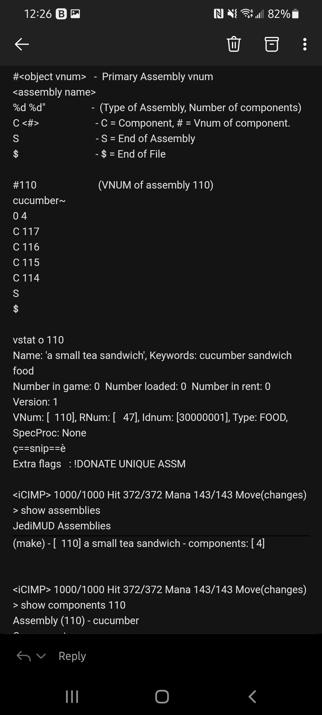 Assembly Items | JediMUD Wiki | Fandom