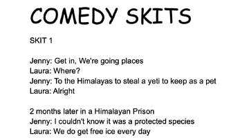 Comedy Skits (short story) | Jenny Everywhere Wiki | Fandom