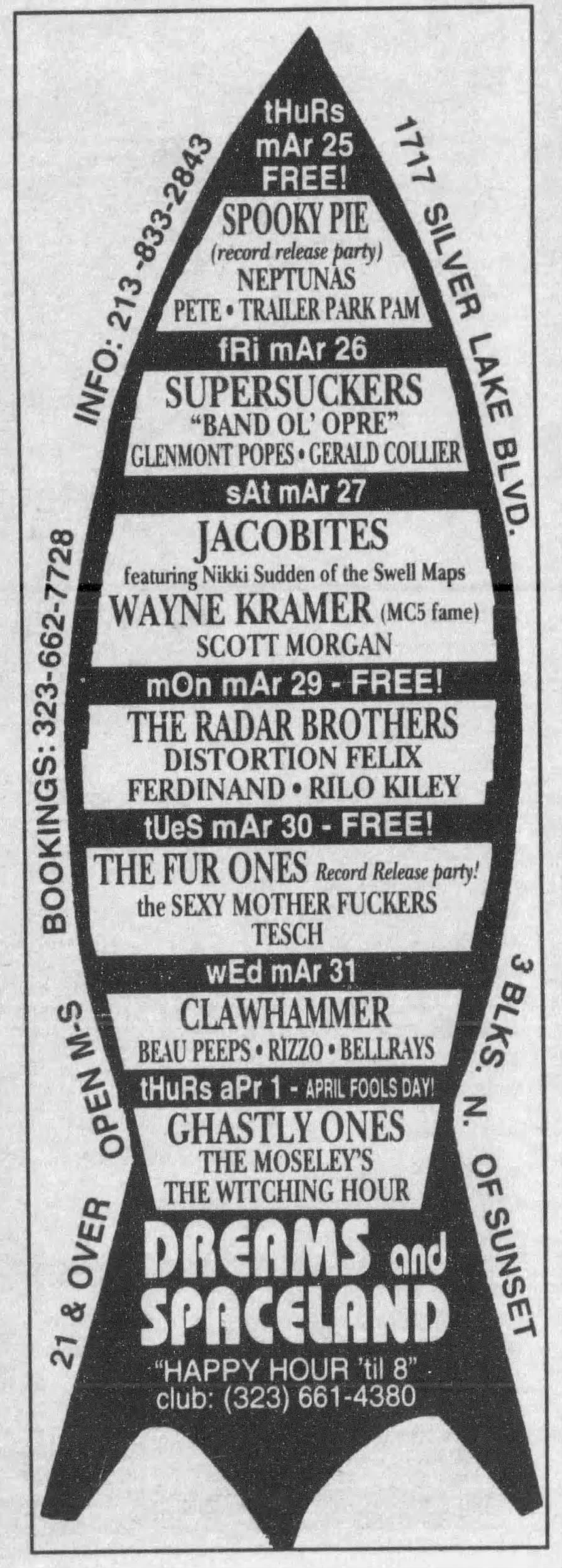 1999-03-29 performance | The Jenny Lewis Museum Wiki | Fandom