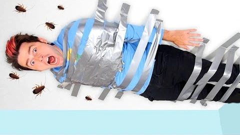 TAPED TO CEILING WITH ROACHES! | JesseAndMike Wiki | Fandom