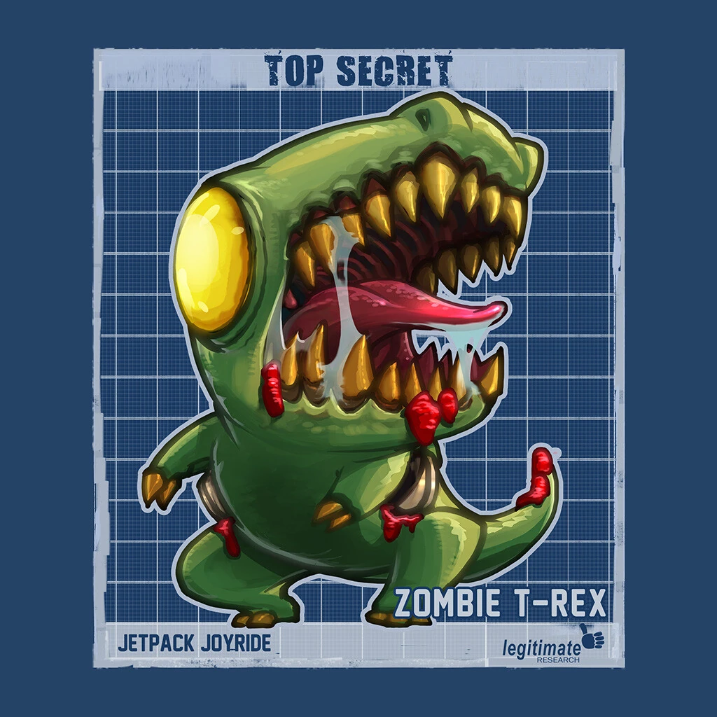 Zombie T-Rex (vehicle upgrade) | Jetpack Joyride Wiki | Fandom
