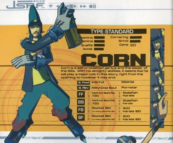 Corn (JSRF) | Jet Set Radio Wiki | Fandom