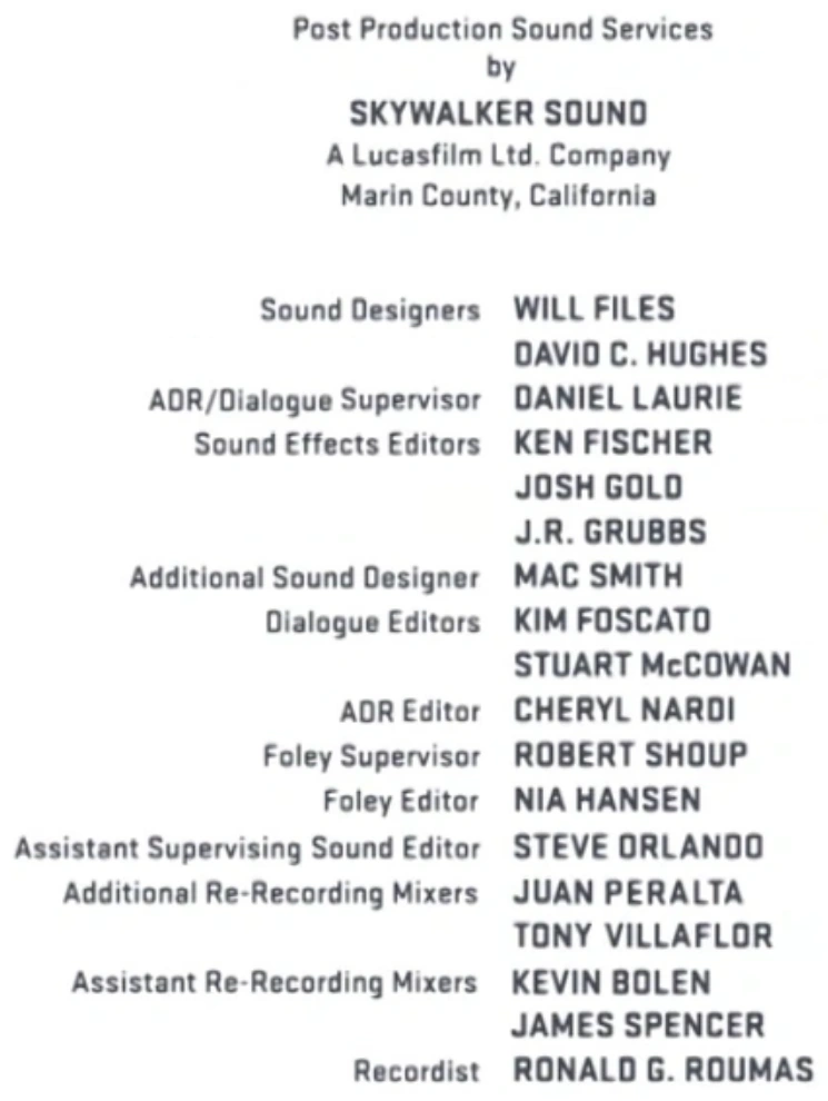 Skywalker Sound/Gallery | JH Wiki Collection Wiki | Fandom