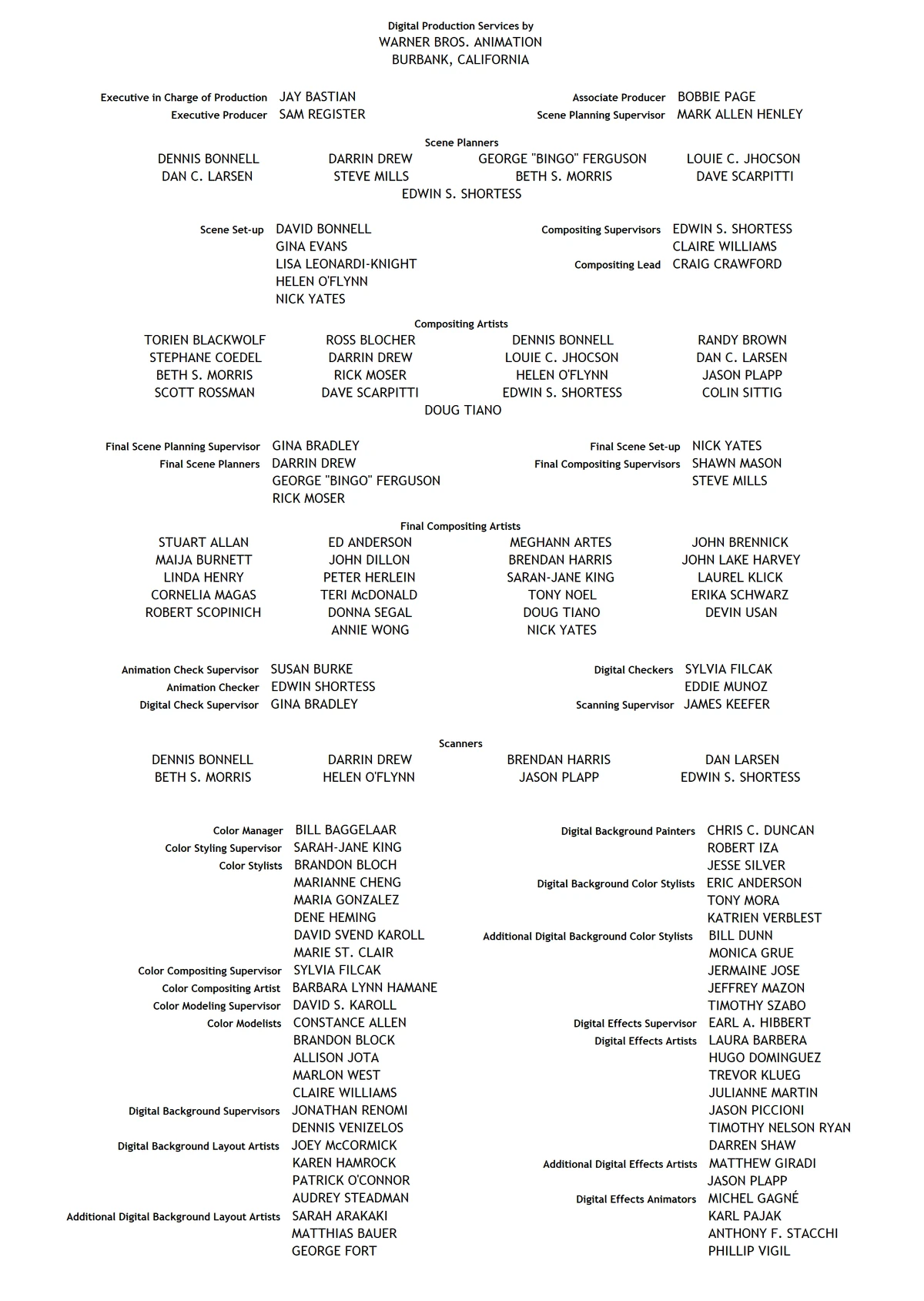 Cosabi/credits | JH Movie Collection Wiki | Fandom