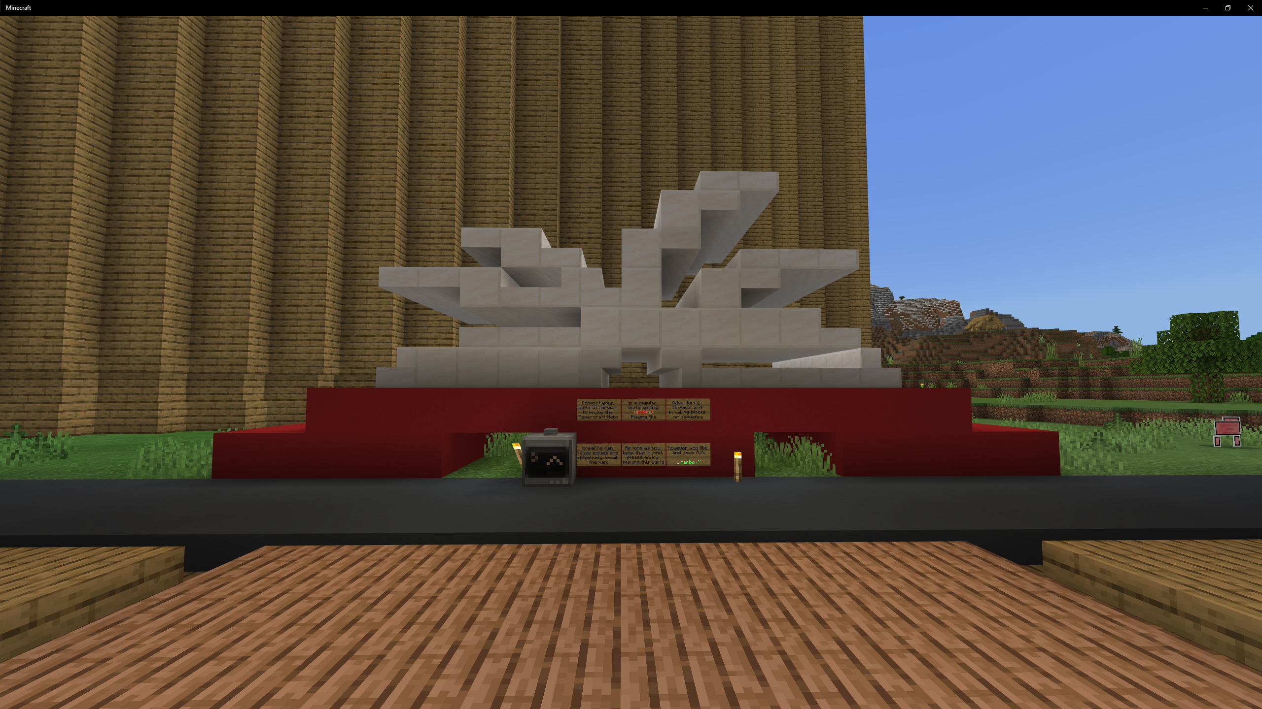 Minecraft Papercraft World