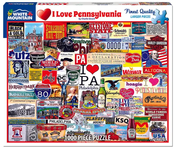 I Love Pennsylvania (1413pz) | Jigsawpedia | Fandom