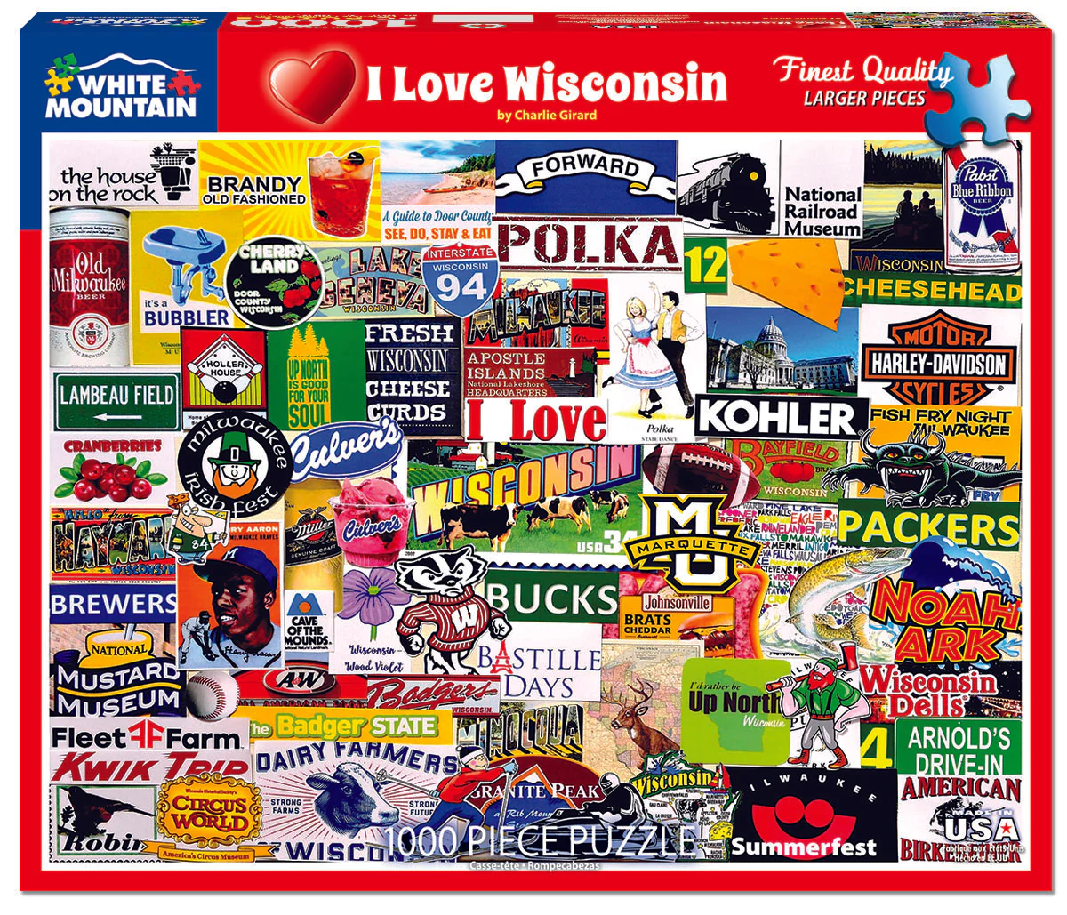 I Love Wisconsin (1526pz) | Jigsawpedia | Fandom