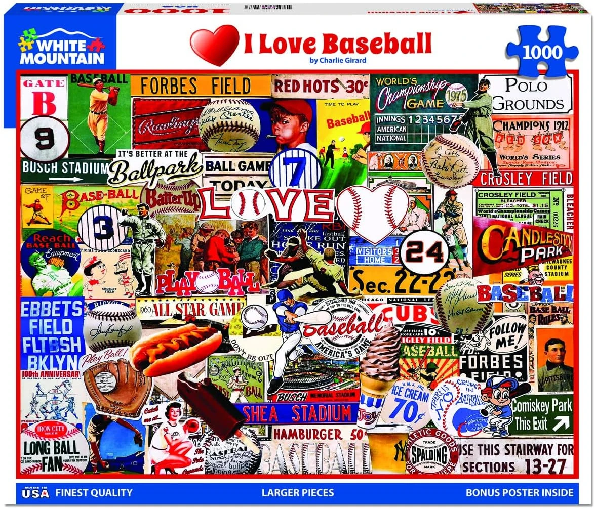 I Love Baseball (1748pz) | Jigsawpedia | Fandom