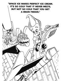jimmy neutron coloring pages