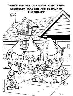 jimmy neutron coloring sheet