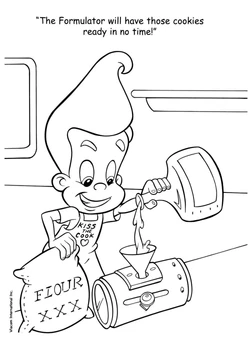 jimmy neutron coloring sheet