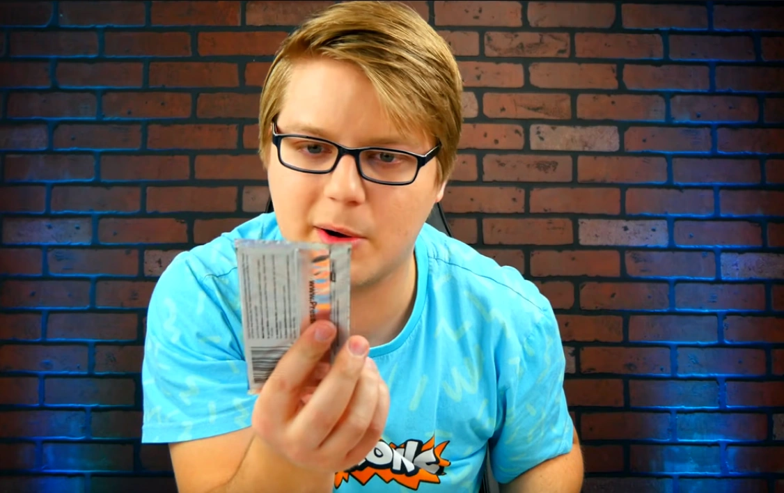 Chad opening a pack | Jenna Liguori Productions Wiki | Fandom