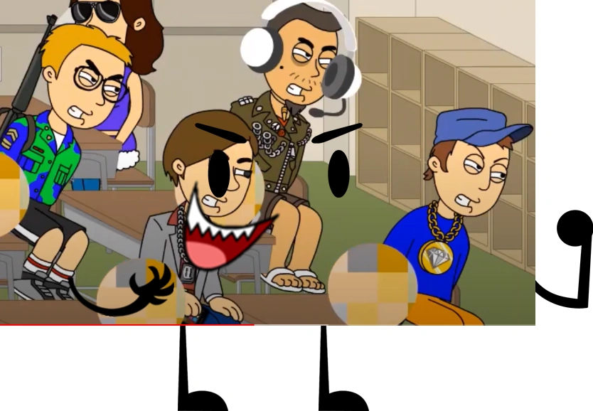 4 Guys Mooning In Vyond Picture | Jerry Mouse Island Wiki | Fandom