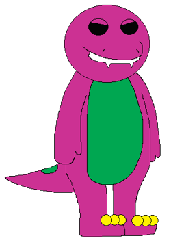 Evil Barney The Dinosaur