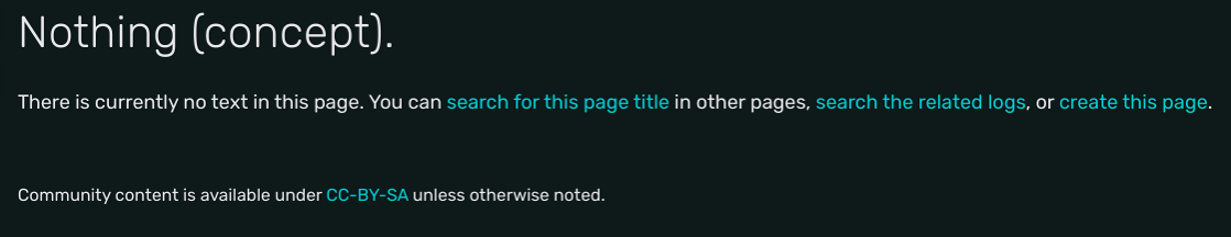 Nothing (concept) | Joke Battles Wikia | Fandom