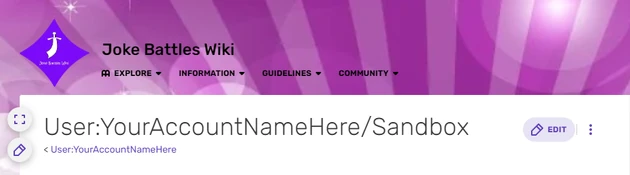 Joke Battles Wikia:Sandbox Editing Guide | Joke Battles Wikia | Fandom