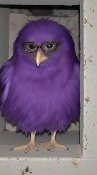 Purple bird with glasses | JonMud Wiki | Fandom