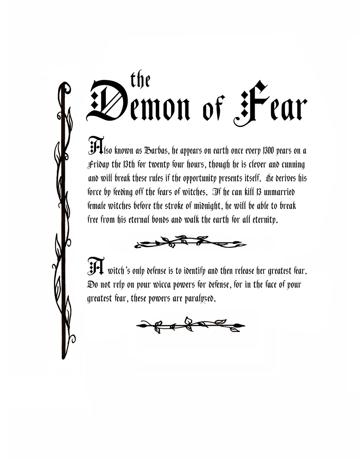 Demon of fear | Charmed pages Wiki | Fandom