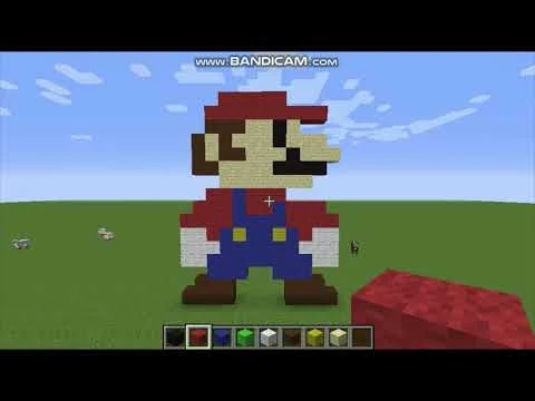 Pixel Art Minecraft Mario