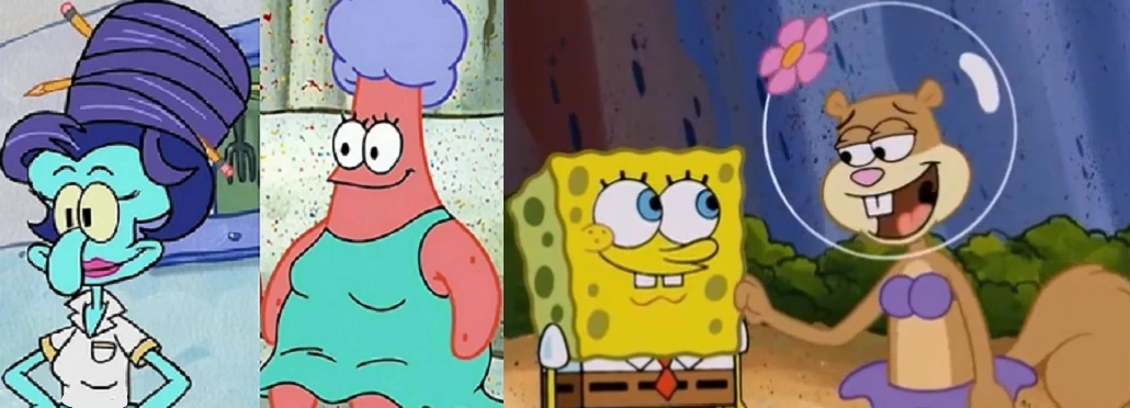 Squidabeth & Janet take Squidward & Patrick's place & Squidabeth ...