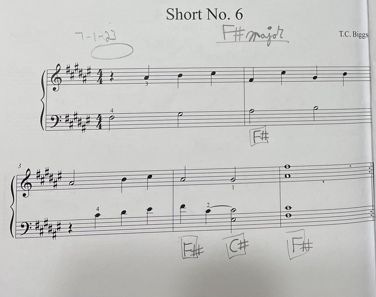 Short No 6 Joshuas Piano Lessons Wiki Fandom