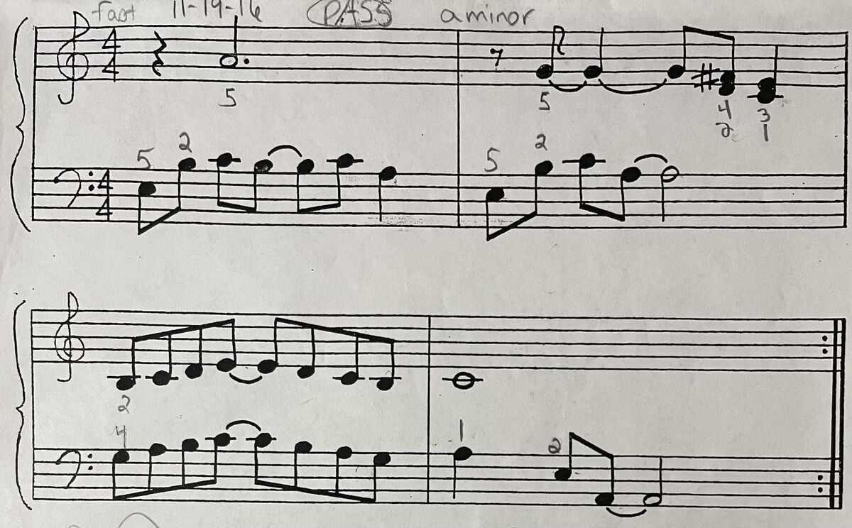 Untitled A Minor Joshuas Piano Lessons Wiki Fandom