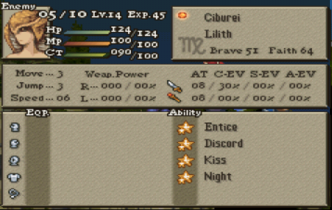 Lilith | Journey of the Five (a Final Fantasy Tactics Hack) Wiki | Fandom